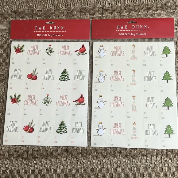 Rae Dunn | Holiday | Rae Dunn Gift Tag Stickers | Poshmark